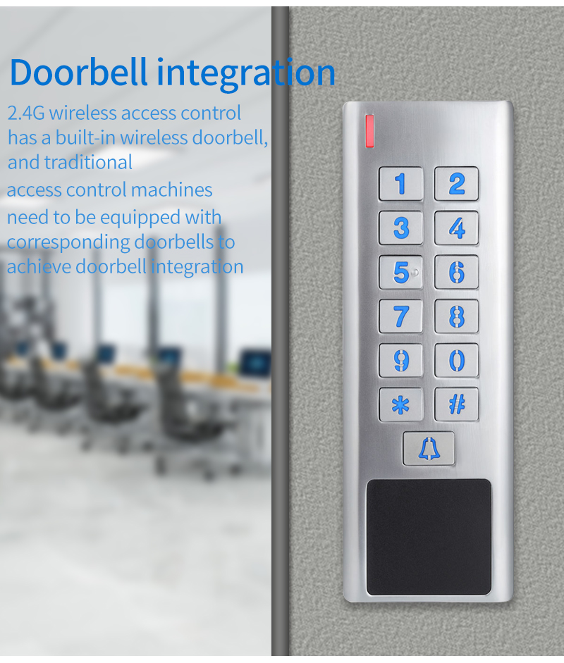 IP67 Waterproof 433Mhz Wireless Access Control Kits Electronic Lock ...