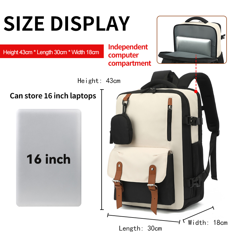 my available Travel Backpack women Waterproof flight approved Bagpack ...
