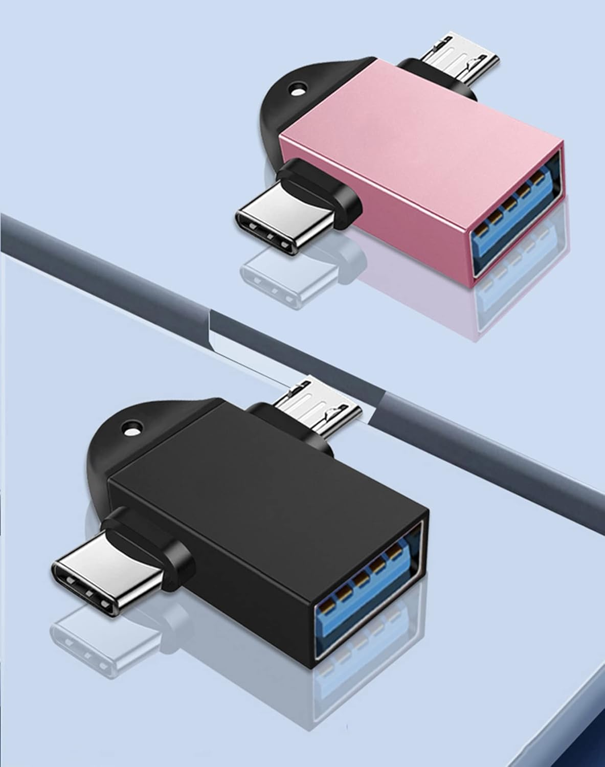 USB to Type C Android Adapter OTG Hub 2 in 1 Data Transmission Charging ...