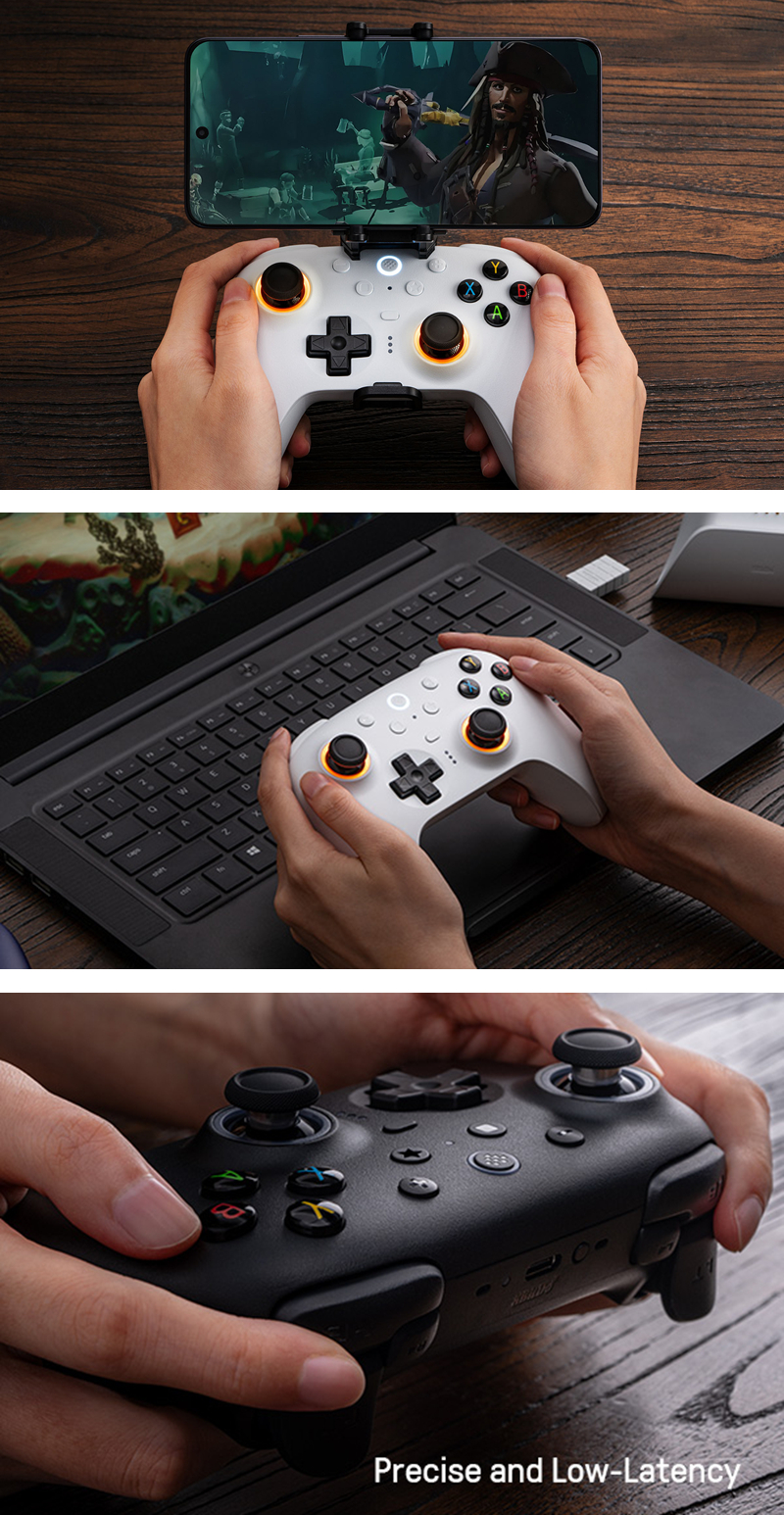 8BitDo Ultimate 2 Wireless Controller for Windows PC Android Steam Deck ...