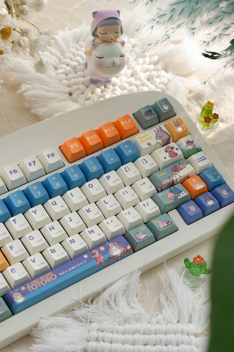 URE Totoro Keycap PBT cherry profile 152 Keys for Mechanical keyboard ...