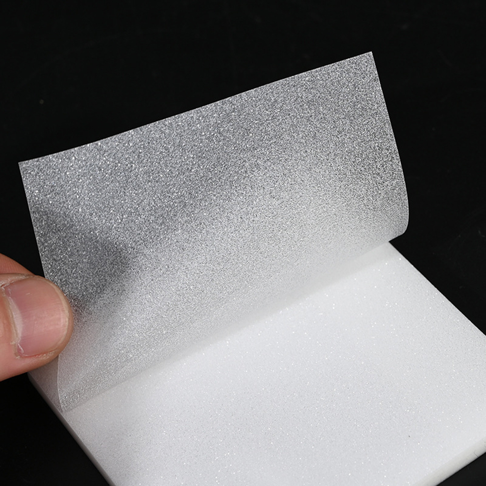 50 Sheets Shiny Glitter Transparent Sticky Notes for School Student ...