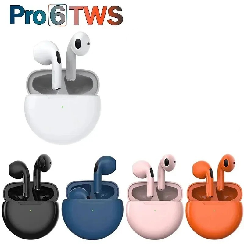 NEW TWS Pro6 Wireless Bluetooth 5.0 Earphones Comfortable Sports ...