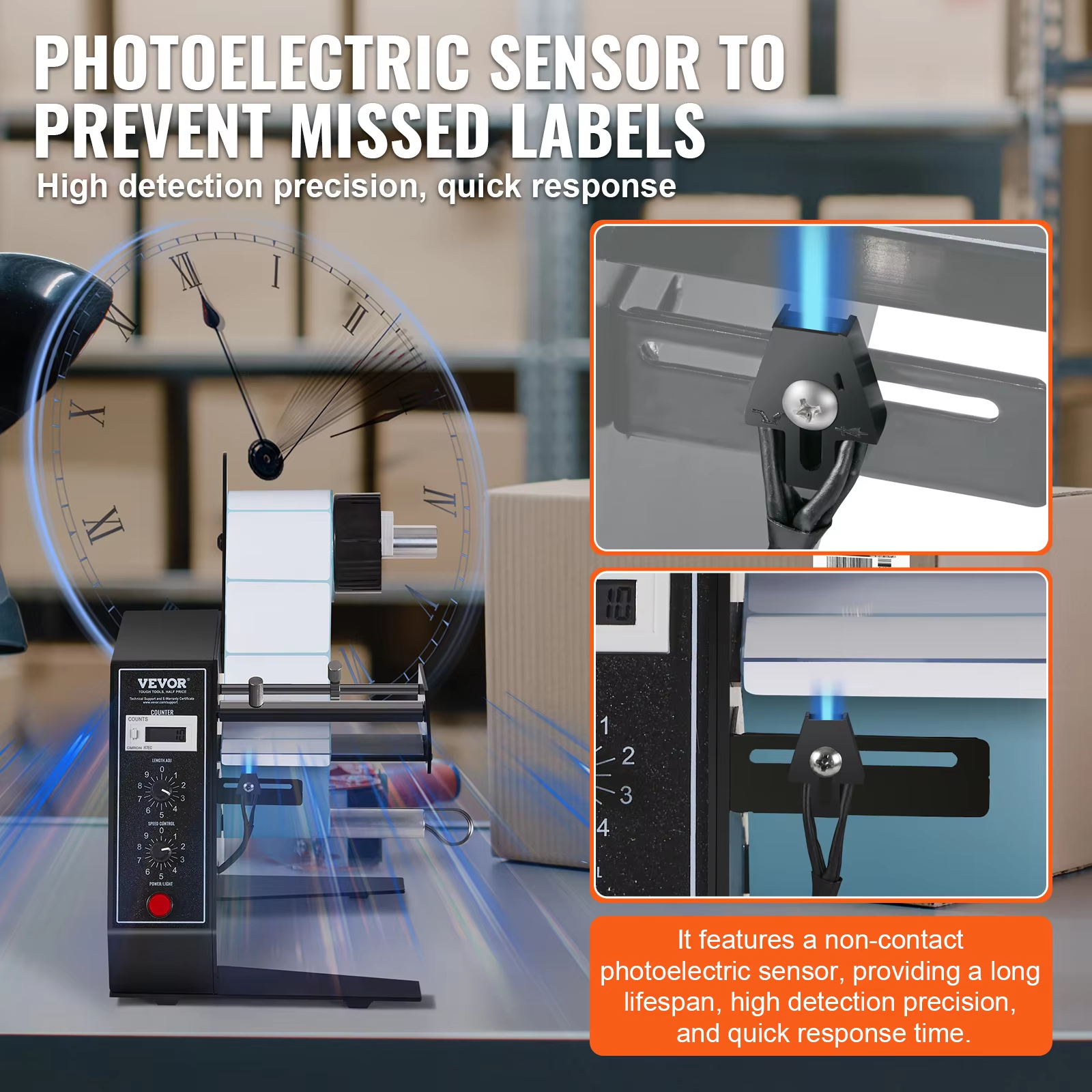 Auto Label Stripping Machine 220v Label Length 3-150MM Sticker ...
