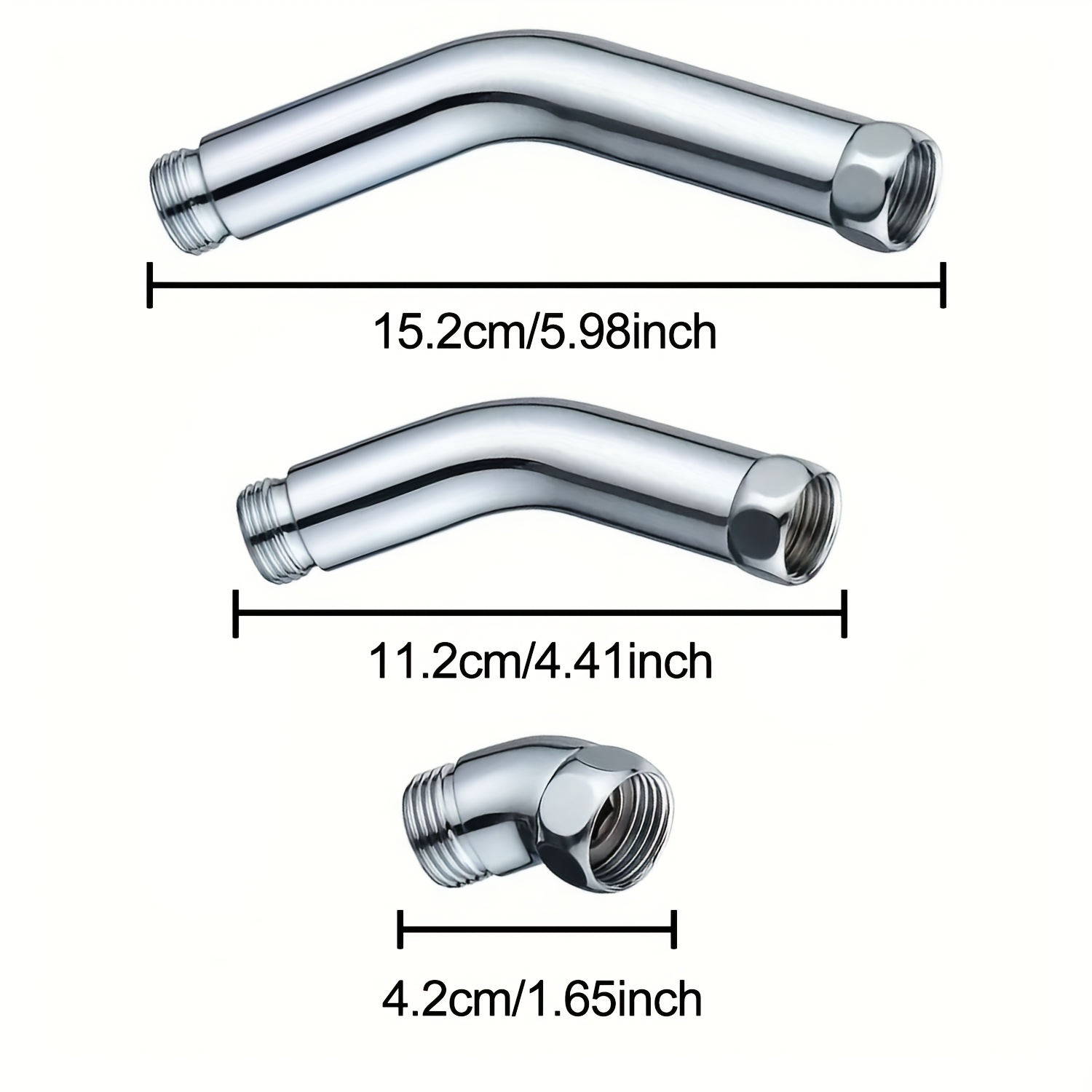 135-Degree Solid Copper Shower Head Elbow Adapter for Handheld and ...
