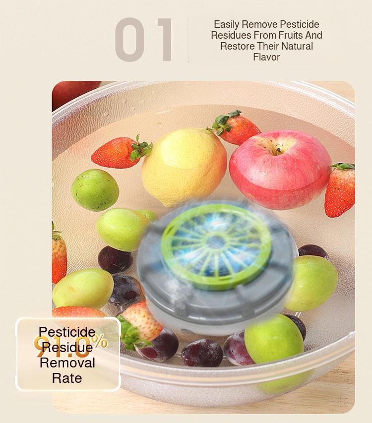 Portable Fruit Vegetable Washing Machine Household Vegetable Cleaner ...