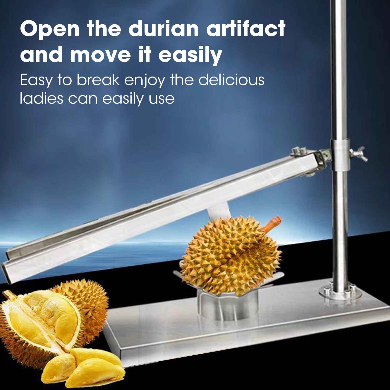 [Local delivery] Commercial open durian machine stainless steel durian ...