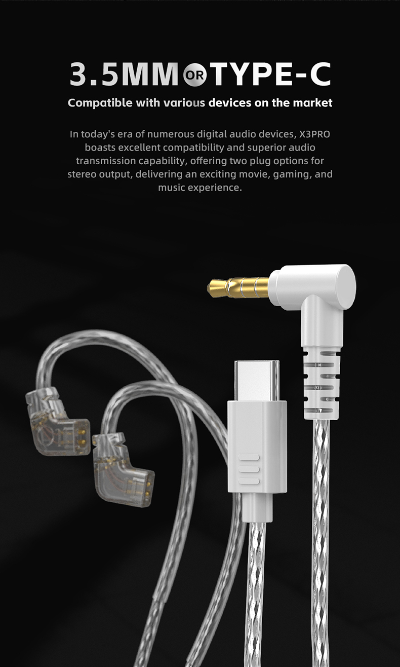 SPRISE X3pro Pluggable Wired Earphone Gaming With Mic Noise Cancel HiFi ...