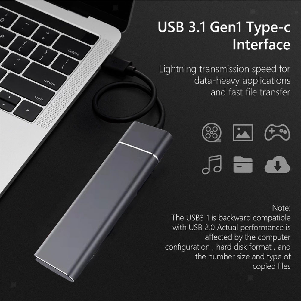 Portable SSD 64TB External Hard Disk 30TB for Data Storage 20TB Moblie ...