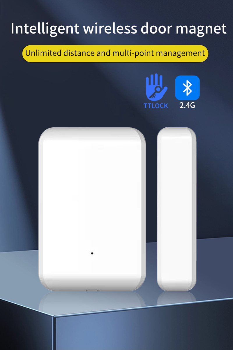 TTLOCK Smart Lock Compatible Door Sensor 2.4GHz Door Contact Status ...