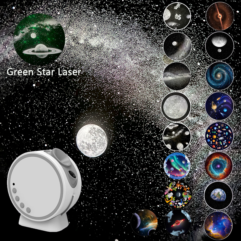 17pcs Star Sky Projector LED Bedroom Night Light Galaxy Meteor ...