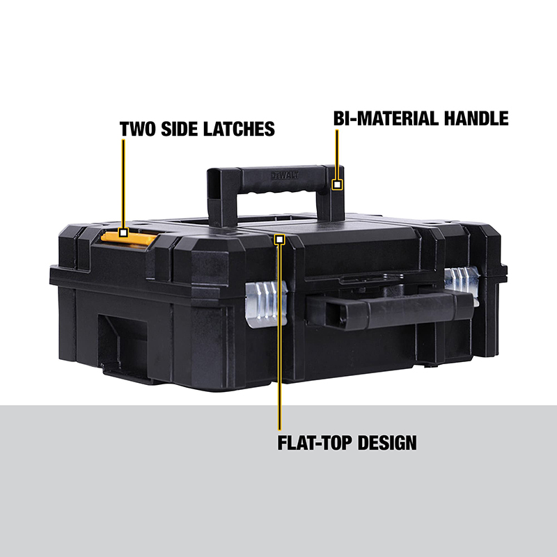 Dewalt DWST17807 Tool Box TSTAK II Flat Top Electric Drill Wrench ...