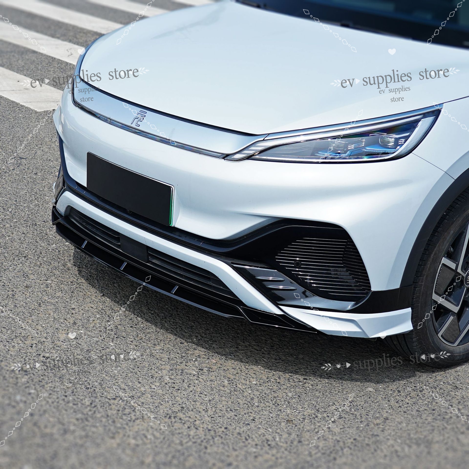 For byd atto3 2022-2025 bumper bodykit Front Lip Skirt Bumpe Diffuser ...