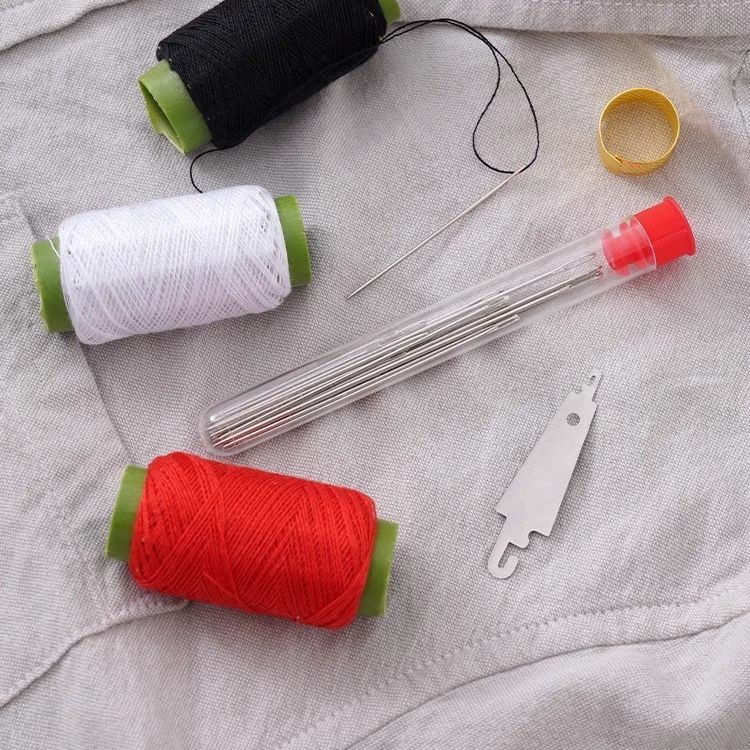 34-piece Traditional Hand Sewn Embroidery Kit with Large Hole Needle ...