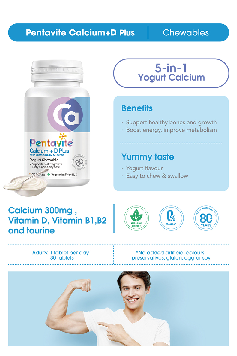 Pentavite Vitamin B/Vitamin C/Calcium+D/Women Multivitamin/Men's Multi ...