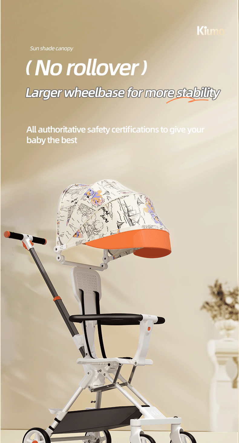 (1YR WRTY) Kiumo Magic Stroller Baby Travel Stroller Baby 2 in 1 With ...