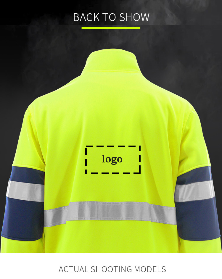 Hi Vis Jacket Men with Reflective Stripes for Winter Autumn Reflective ...