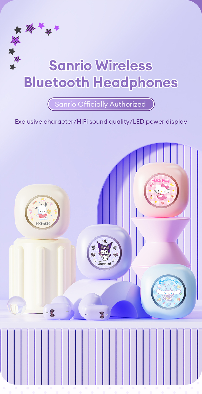 Disney BL62 Wireless Bluetooth Earphones HIFI Sound Quality LED Battery ...