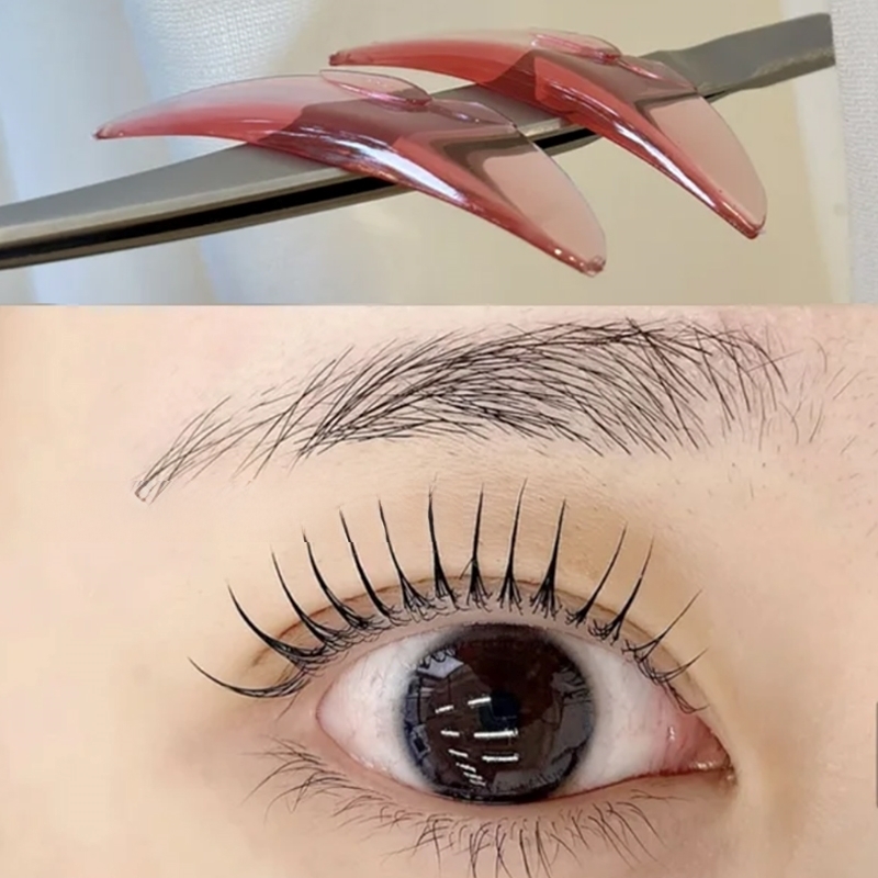 Jelly Peach Lash Lift Rods Eyelash Silicone Self-adhesive Eye Pad ...