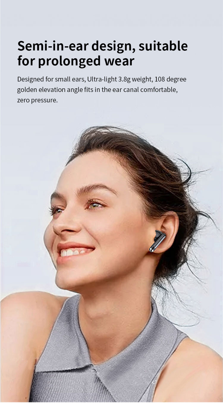 SPRISE S47 Wireless Earphones Bluetooth with LED Display, HiFi Noise ...