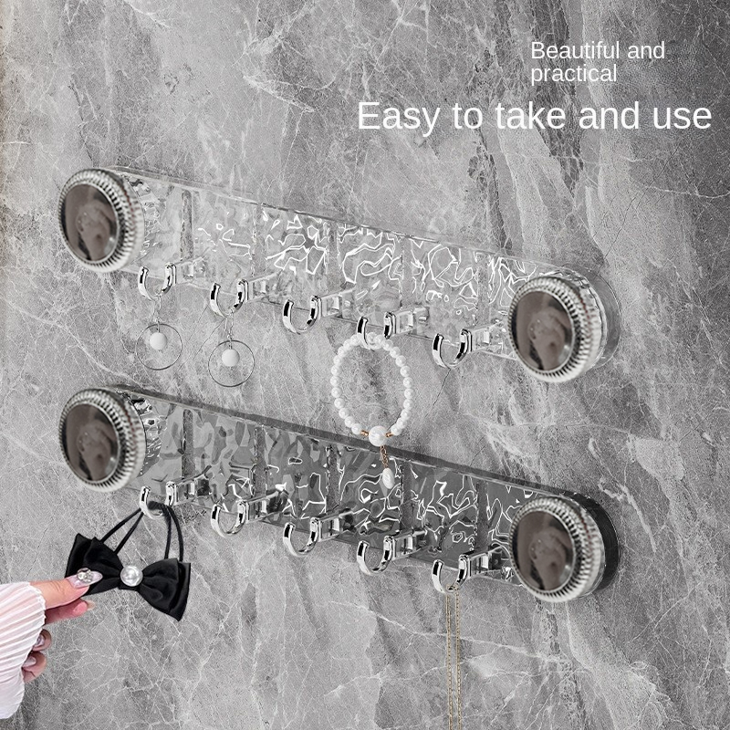 1Pc Rotating Suction Cup Hook with Water Ripple, Strong Load-Bearing ...