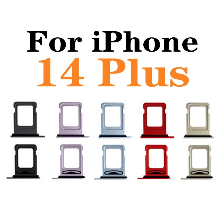 New Dual / Single SIM card tray For iphone 14 iphone 14 Plus Sim Card ...