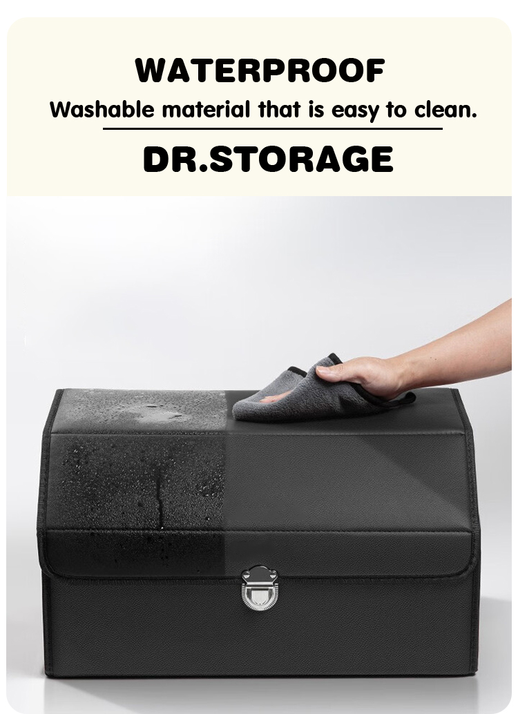 DR.STORAGE Large Capacity Car Storage Box Foldable Car Trunk Storage ...