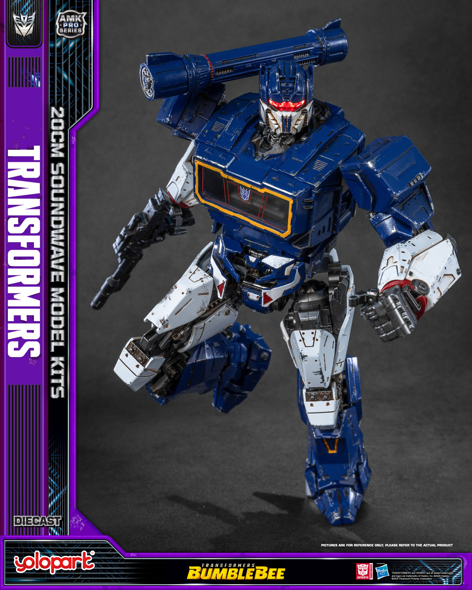 YOLOPARK AMK Pro Series Transformers:Bumblebee Soundwave 20cm Model Kit ...