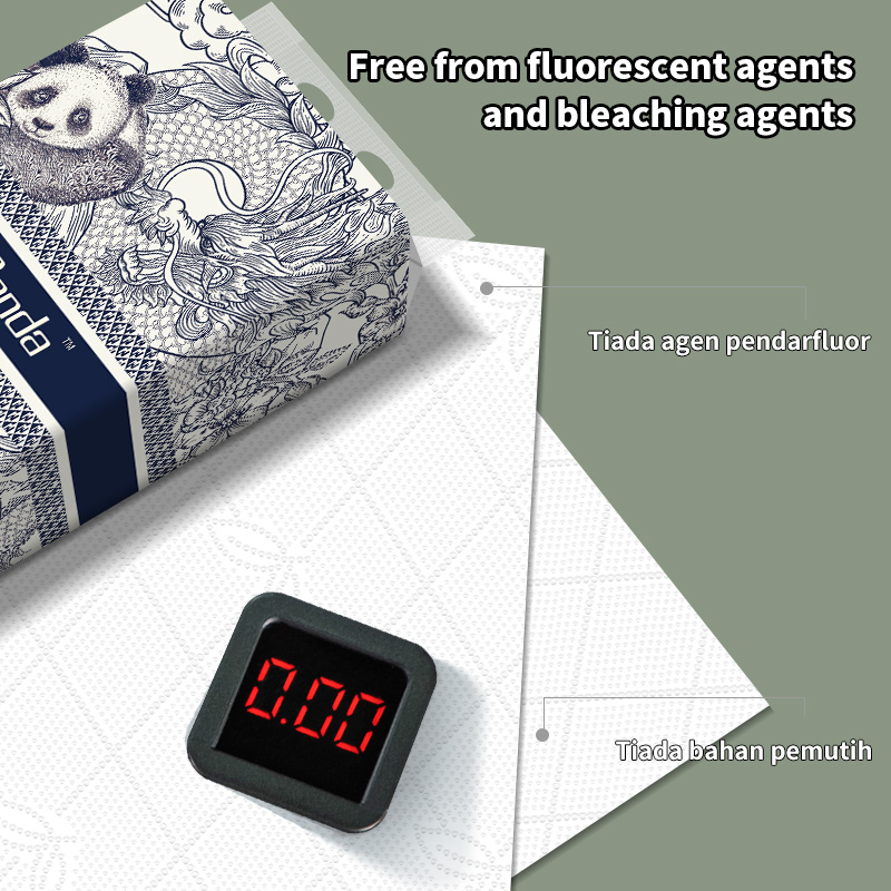 【5 Packs】Royo Panda Tissue Hanging Tissue Soft Deluxe Tissue Facial ...