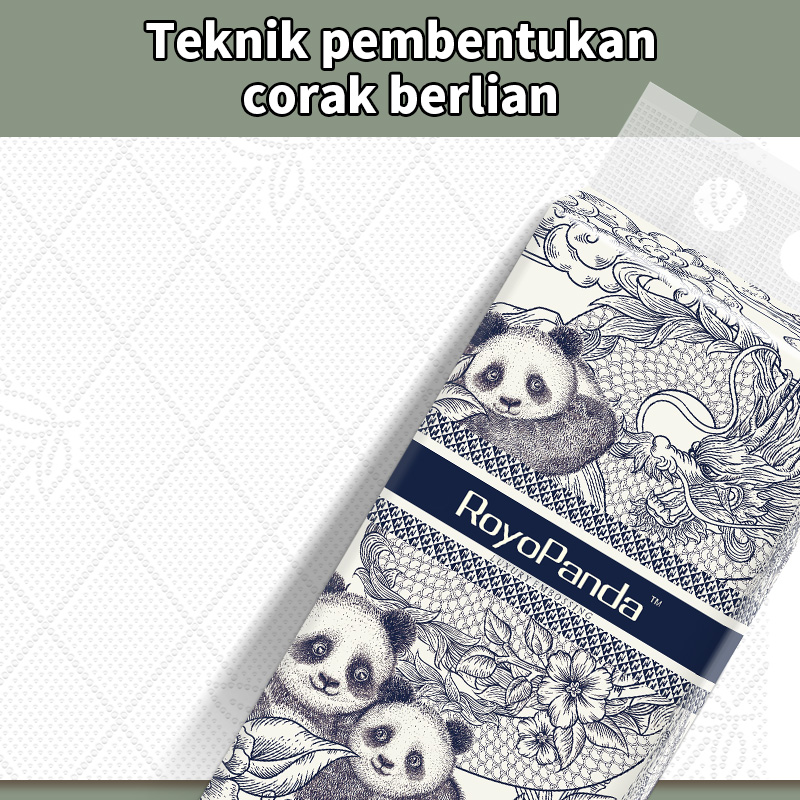 【5 Packs】Royo Panda Tissue Hanging Tissue Soft Deluxe Tissue Facial ...