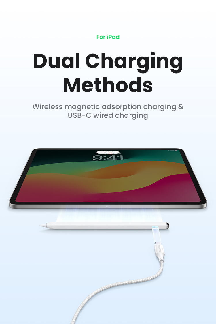 UGREEN Apple Pencil Type-C+Magnetic (2-IN-1)Charging Stylus Pen ...