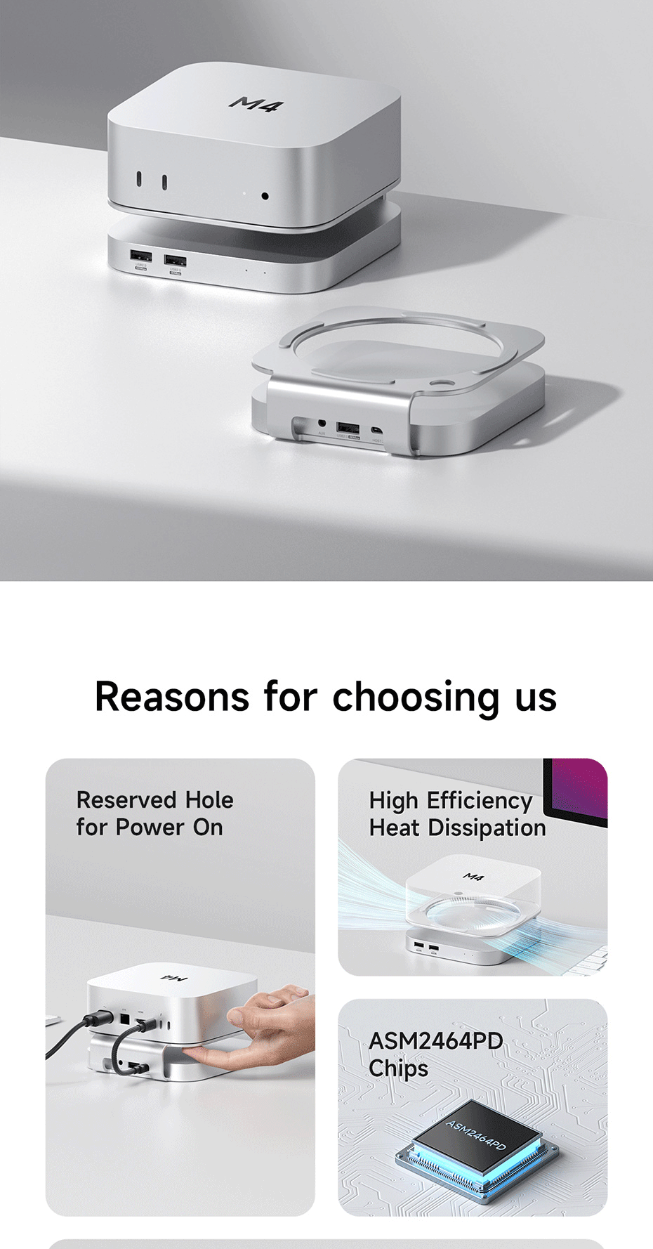 Hagibis USB C Hub with USB4 Hard Drive Enclosure 40Gbps M.2 NVMe SSD ...