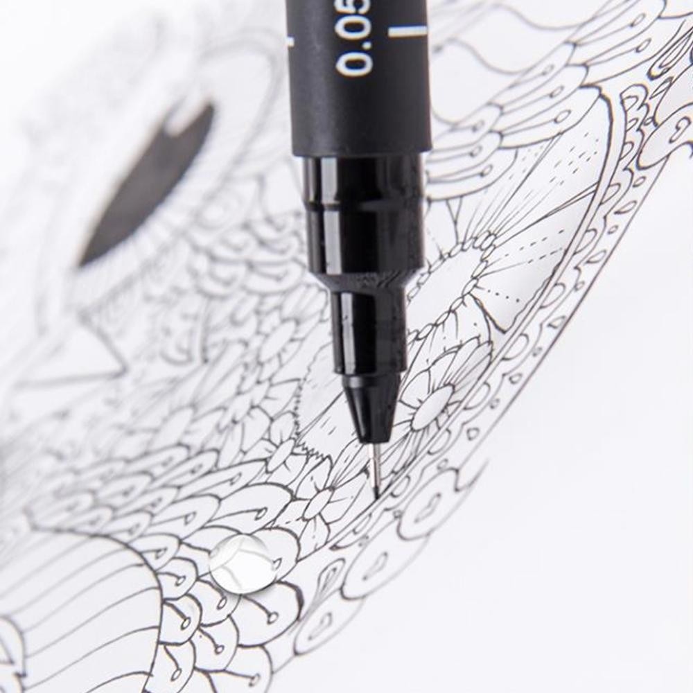 UNI PIN Pigment Fineliner Drawing Pen Black – Fine Tip from 0.05mm to 0 ...