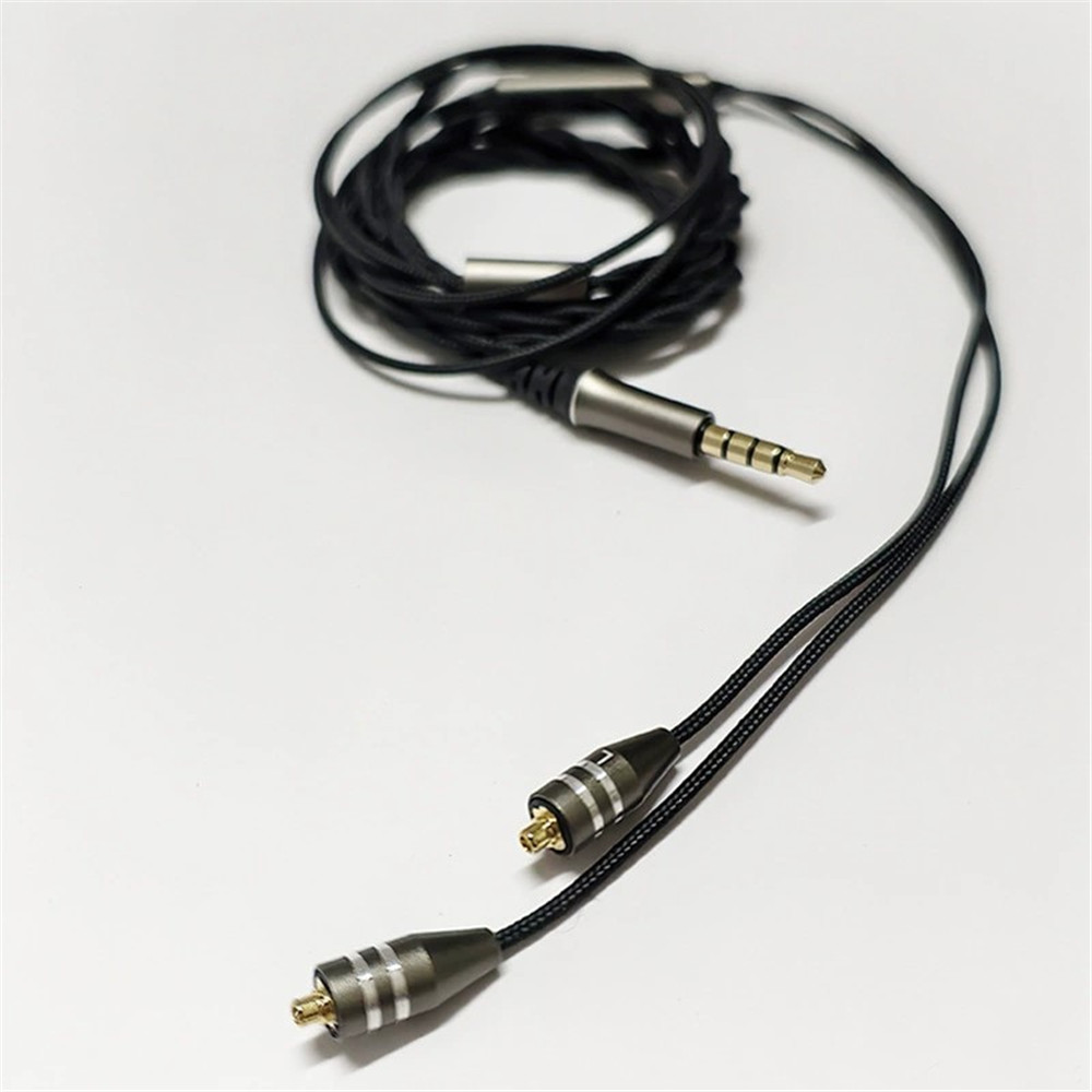 LUNSHENG Type C Earphone Upgrade Cable With Microphone MMCX Connector ...