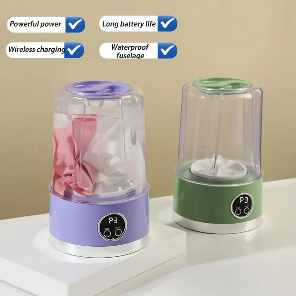 New Wireless Style Laundry Cup Underwear Mini Washing Machine Unplugged ...