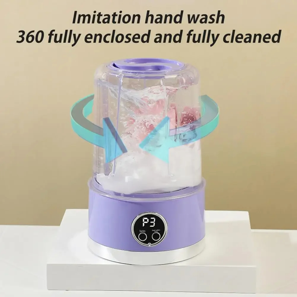 New Wireless Style Laundry Cup Underwear Mini Washing Machine Unplugged ...