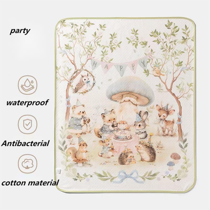 Waterproof Cotton Baby Urine Pad Newborn Changing Mat Baby Bed Sheet ...