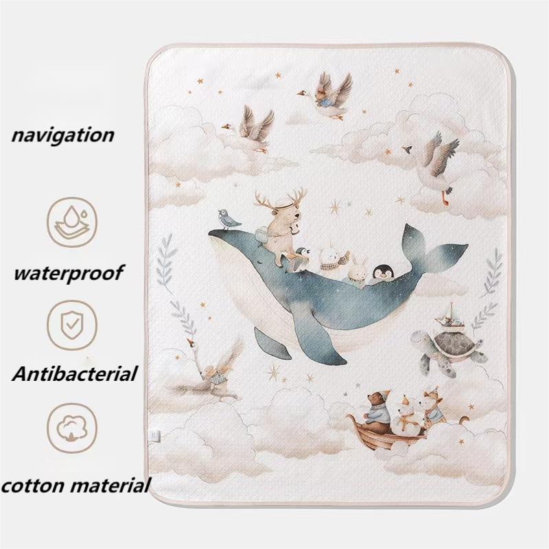 Waterproof Cotton Baby Urine Pad Newborn Changing Mat Baby Bed Sheet ...