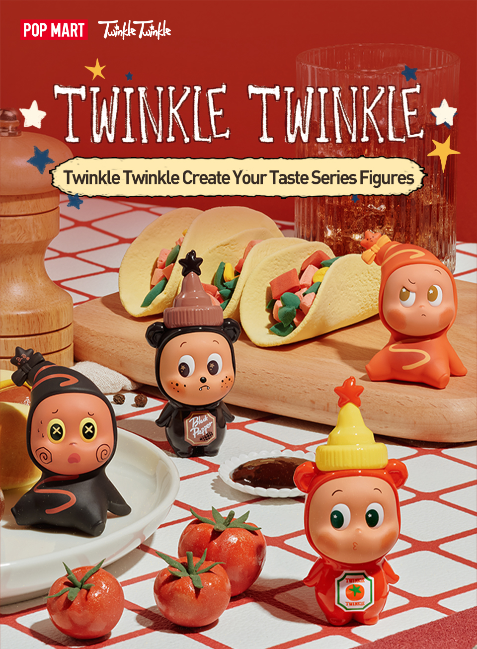 POP MART Twinkle Twinkle Create Your Taste Series Blind Box Action Toys ...