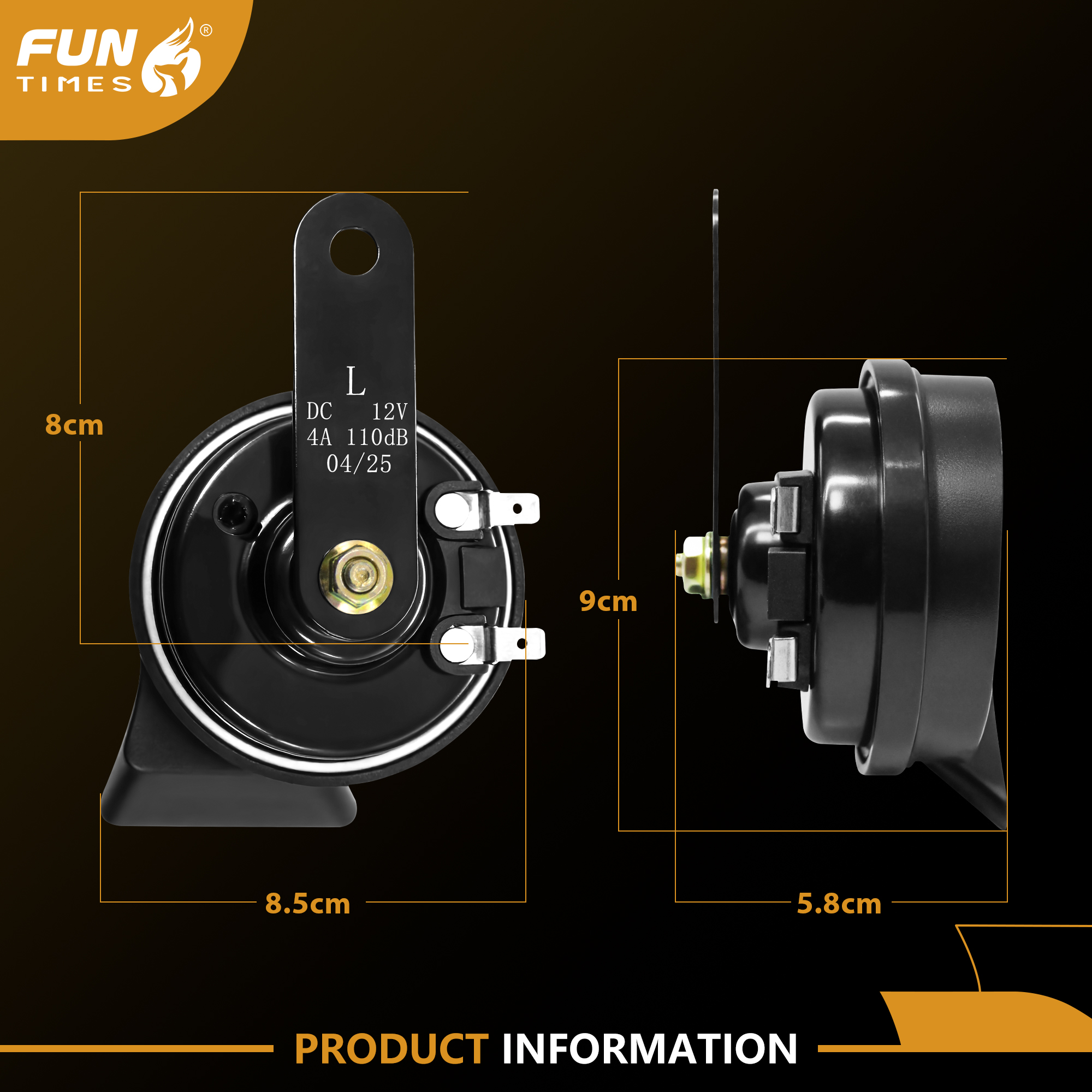 PIAA OTO Style Horn 400HZ / 500HZ HO-14 Power Horn 2pcs Universal PIAA ...