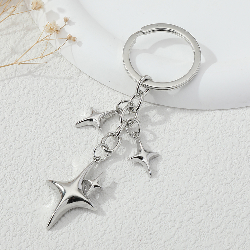 Y2k Star Moon Key Chains Pretty Key Ring for Friends GiftY2k Bintang ...