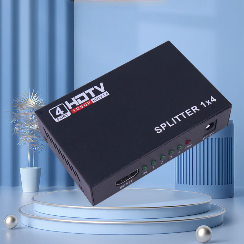 4K Upgraded 1080P Ultra HDMI Splitter 1x2/1x4 Switch Repeater Amplifier ...