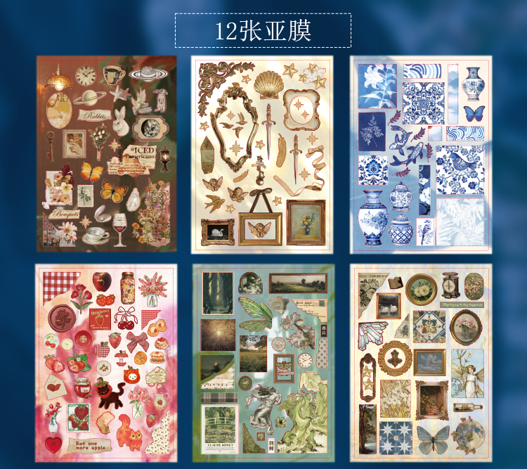 OHAYA | Sparkling Film Sticker Book Butterfly Dream Core Style Sticker ...