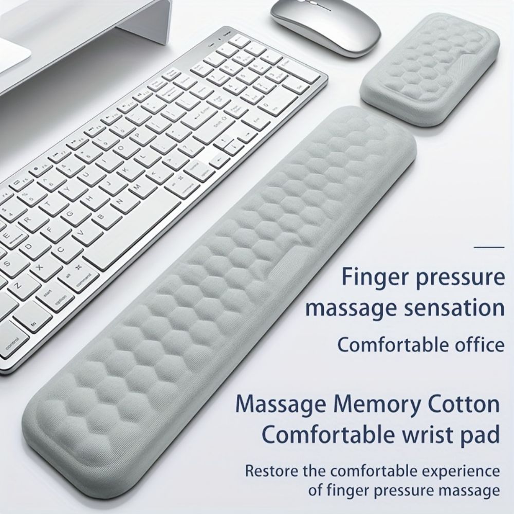 Computer Wrist Rest Keyboard and Mouse 2PCS Set Ergonomic Memory Foam ...