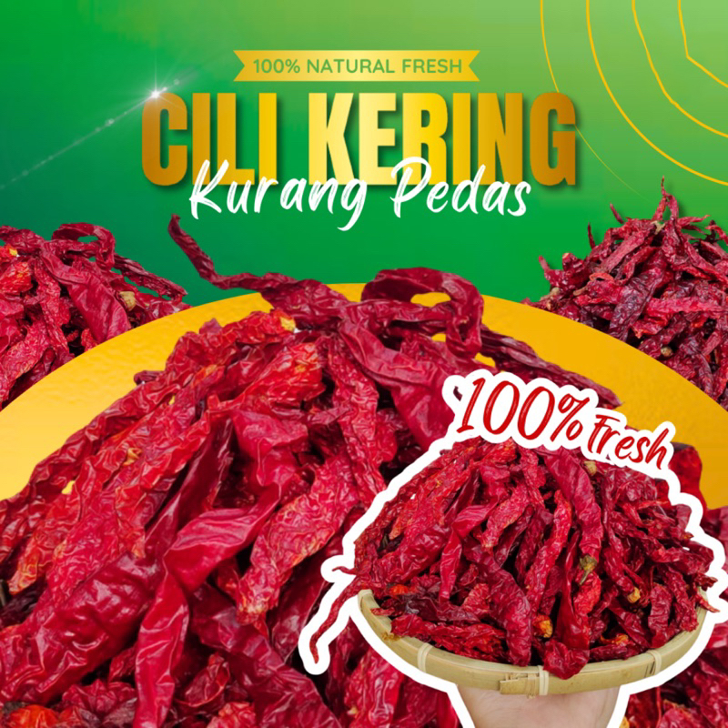 1kg Cili Kering Pedas / Dried chili wrinkle spicy Food Cooking | Shopee ...