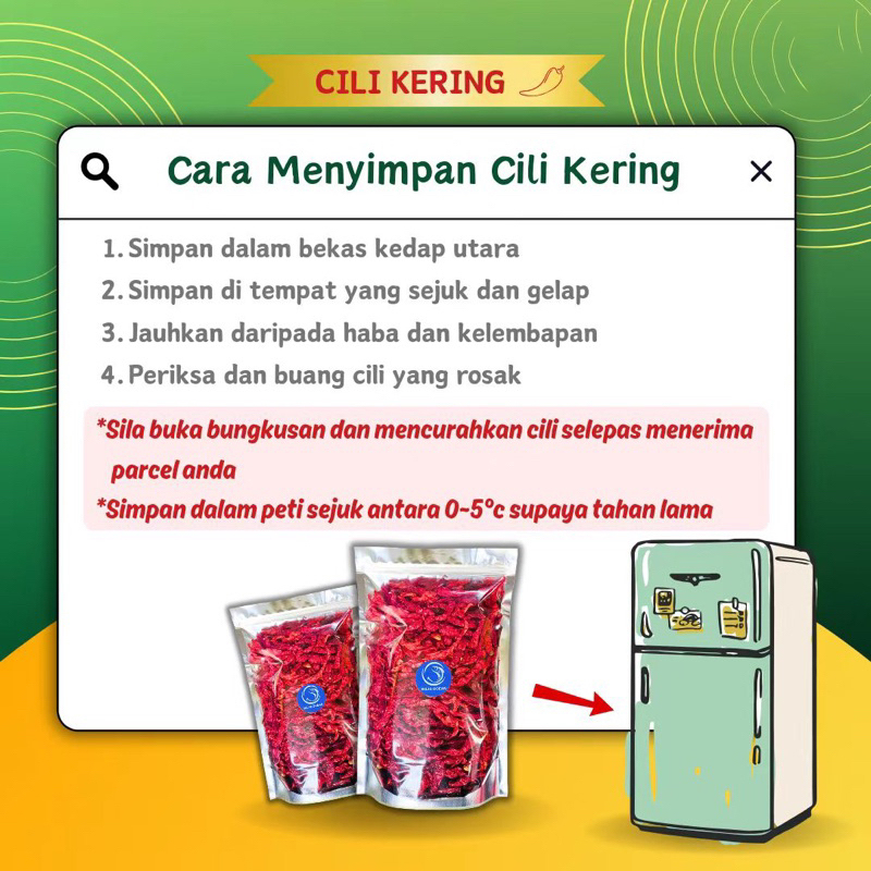 1kg Cili Kering Pedas / Dried chili wrinkle spicy Food Cooking | Shopee ...
