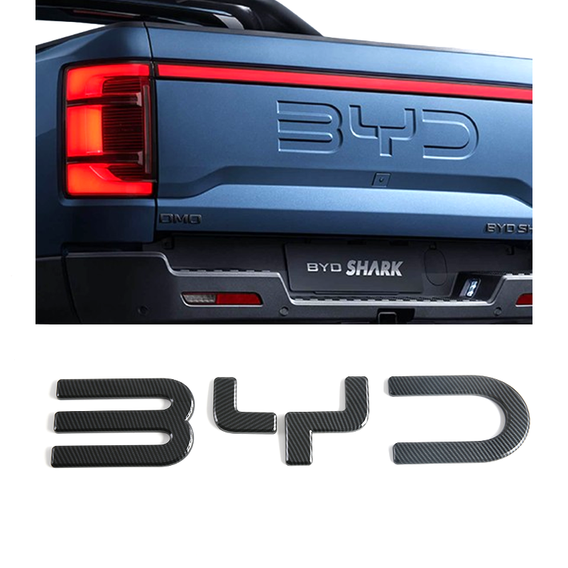 Car Logo Monogram Stickers for BYD Shark 6 2024 2025 Accessories Hood ...