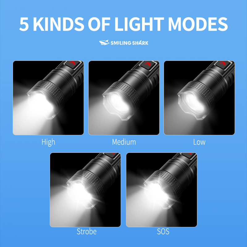 SmilingShark SD5396 LED Mini Torch Light Super Bright Samll Flashlight ...