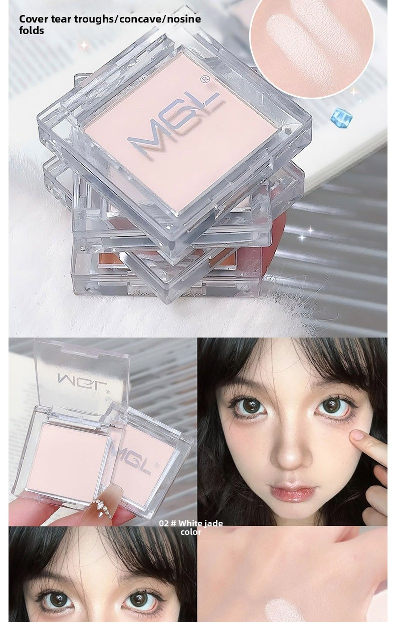 Single-color Highlight Eyeshadow Palette - Affordable Bright White ...