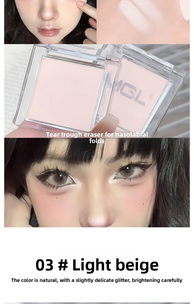Single-color Highlight Eyeshadow Palette - Affordable Bright White ...